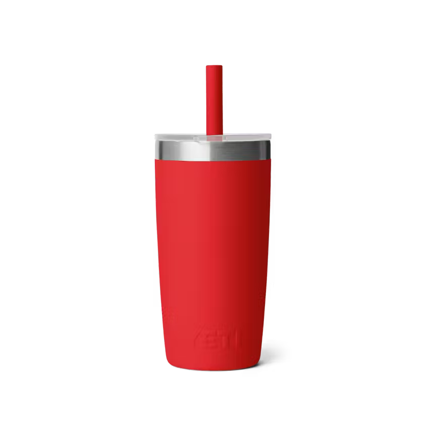 Yeti Rambler Jr 10oz/295ml Tumbler with Silicon Straw Lid - Rescue Red ...