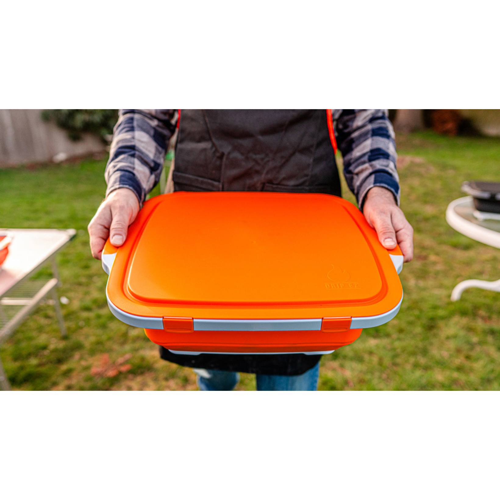 Drip-Ez - Original BBQ Prep Tub V2 - Classic Orange – Luxe Barbeque Company